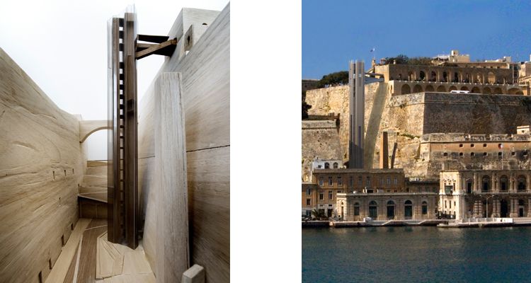 Barrakka Lift In Valletta Malta By Architecture Project Tv Architect